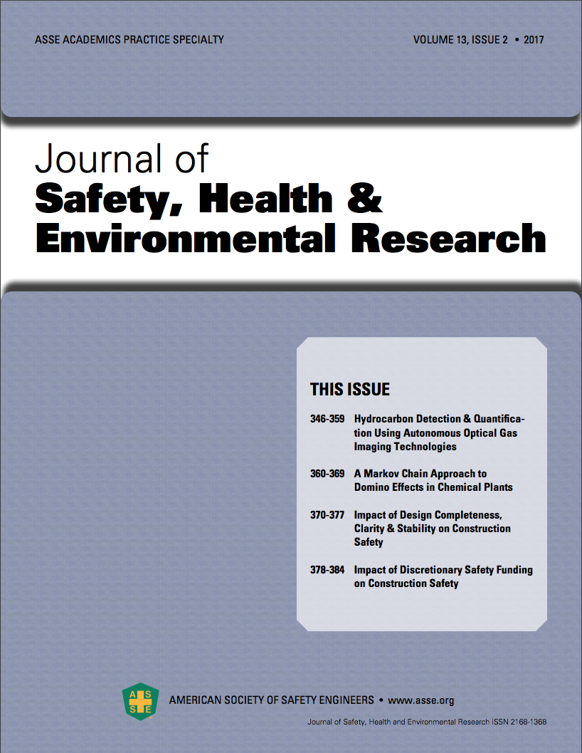 Journal of Safety, Health and Environmental Research